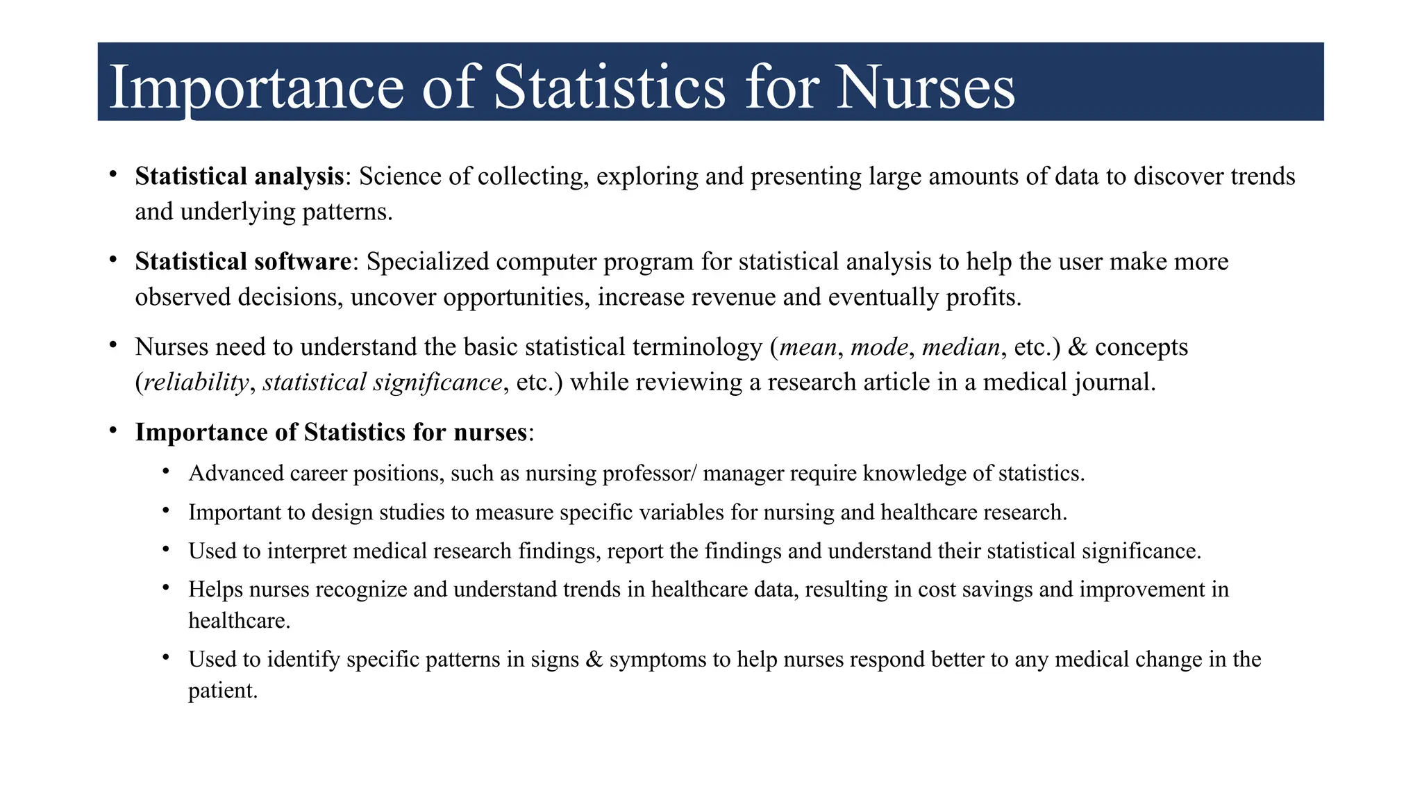 NURSING-INFORMATICS-Chapter-8-Statistical-Packages.ppt NURSING-INFORMATICS-Chapter-8-Statistical-Packages.ppt