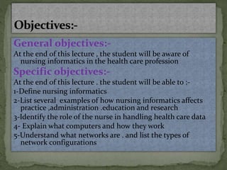 Nursing informatics-in-health-care-profession | PPT