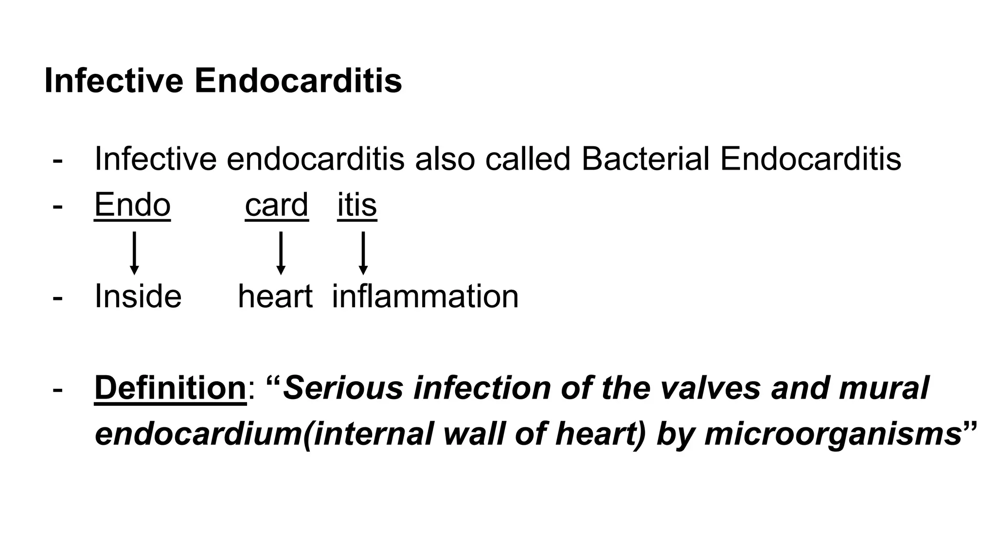 Ischemia, Infarction, Aneurysm, Atherosclerosis, Infective endocarditis ...