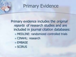 Nursing Research Resources | PPTX