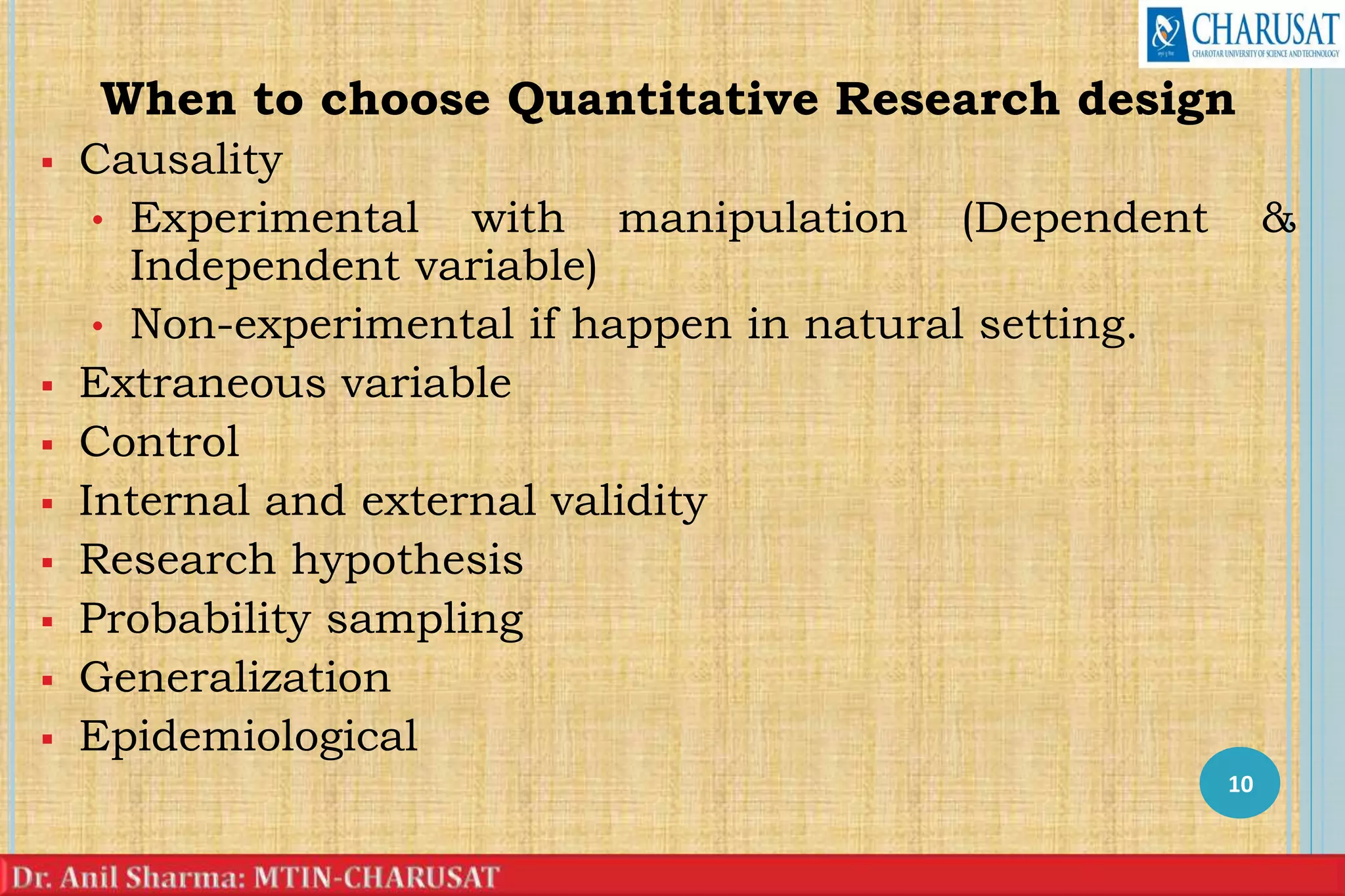 Nursing research design | PPTX