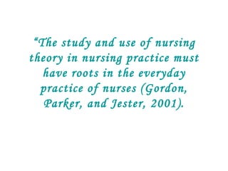 Nursing theories-ppt | PPT