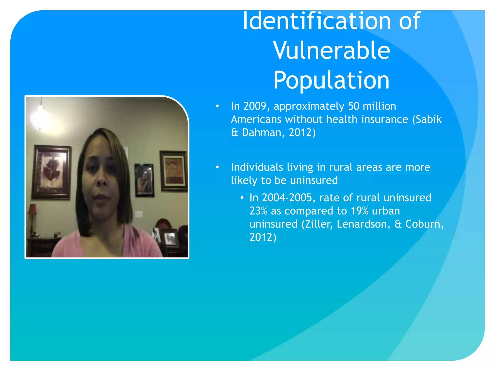 Nursing 7001 vulnerable populations presentation | PPTX