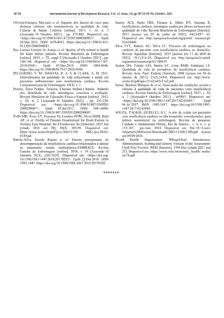 Nursing Action to Improve the Quality of Life in Patiemt With Congesstive Heart Failure A ...