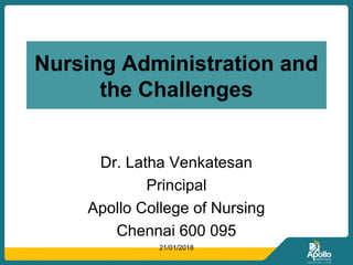 Nursing administration challenges | PPT