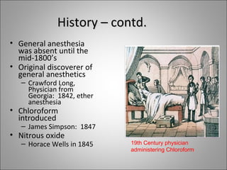 Nursing Pharmacology - Anaesthetics - drdhriti | PPT