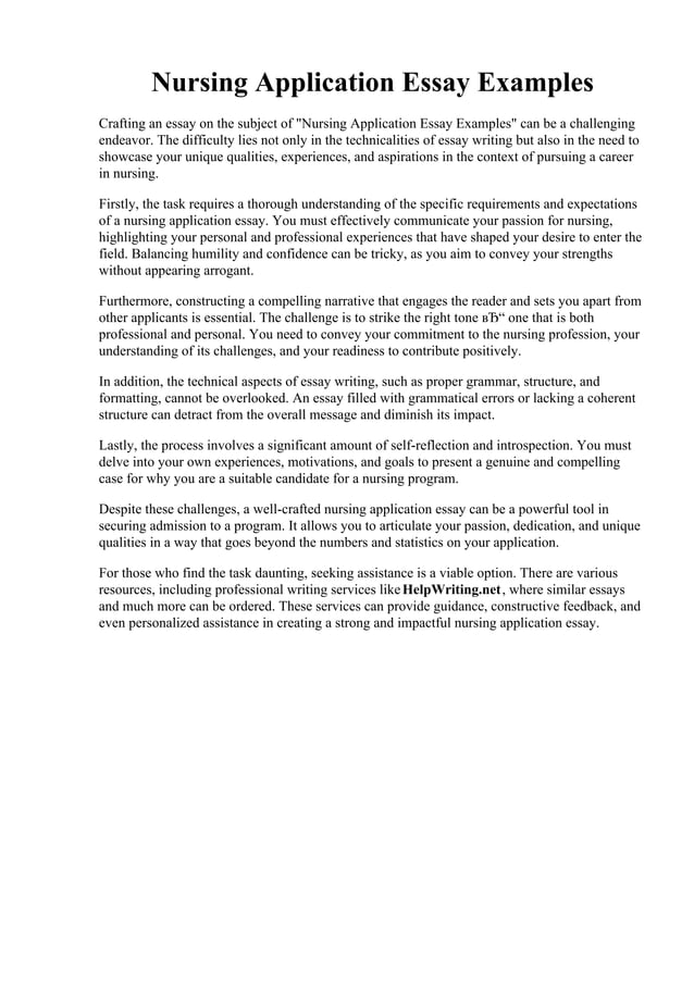 Nursing Application Essay Examples.pdf
