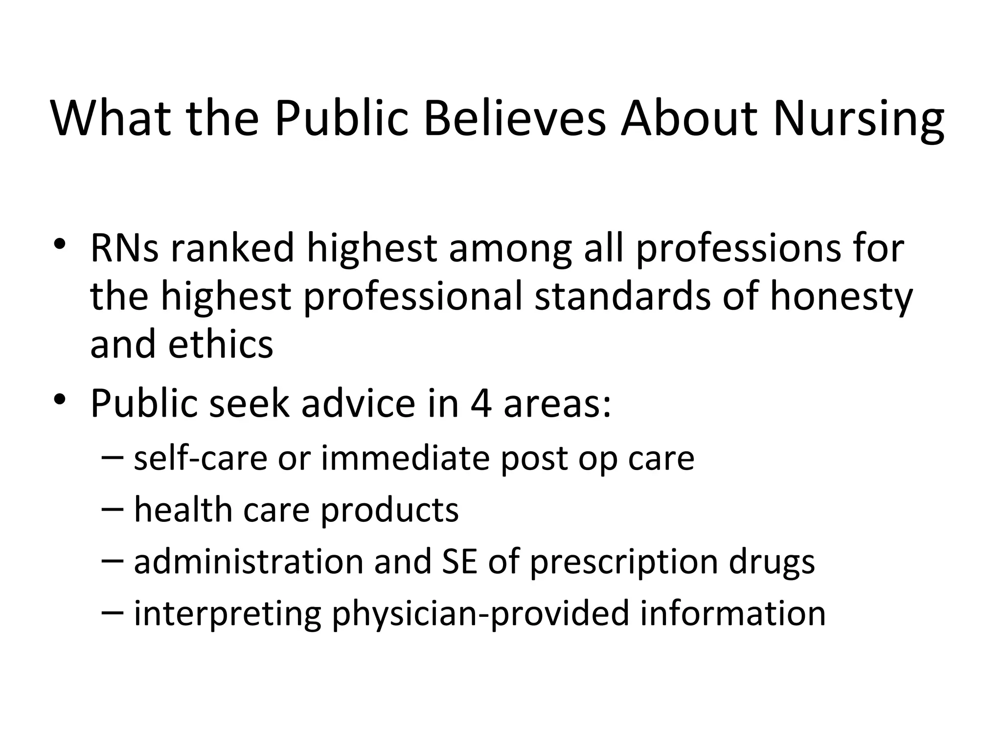 Nursing as a profession | PPT