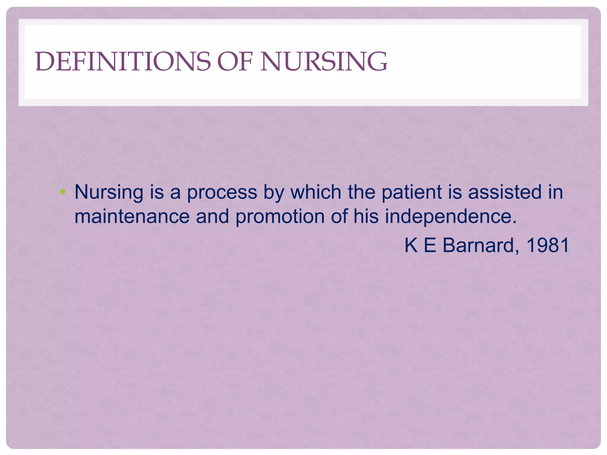 Nursing as a Profession | PPSX