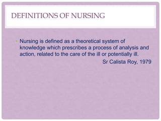 Nursing as a Profession | PPSX