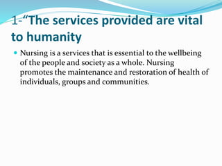 Nursing as a_profession | PPTX