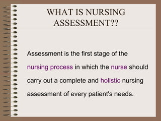 Nursing assessment | PPT