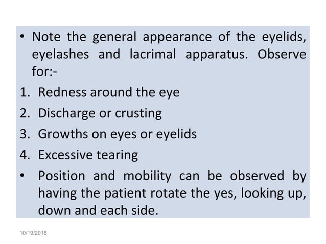 Nursing assessment and assessment of eye | PDF
