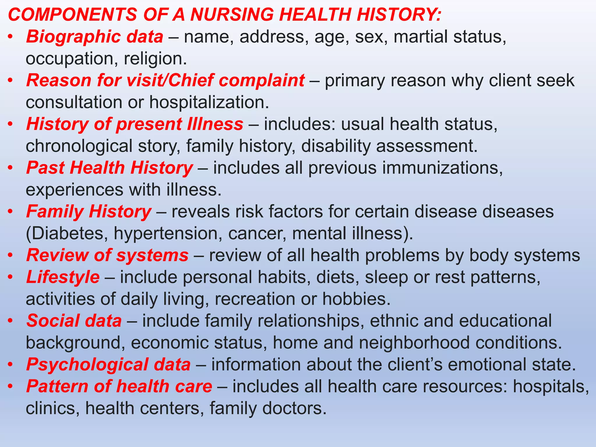 Nursing assessment | PPTX