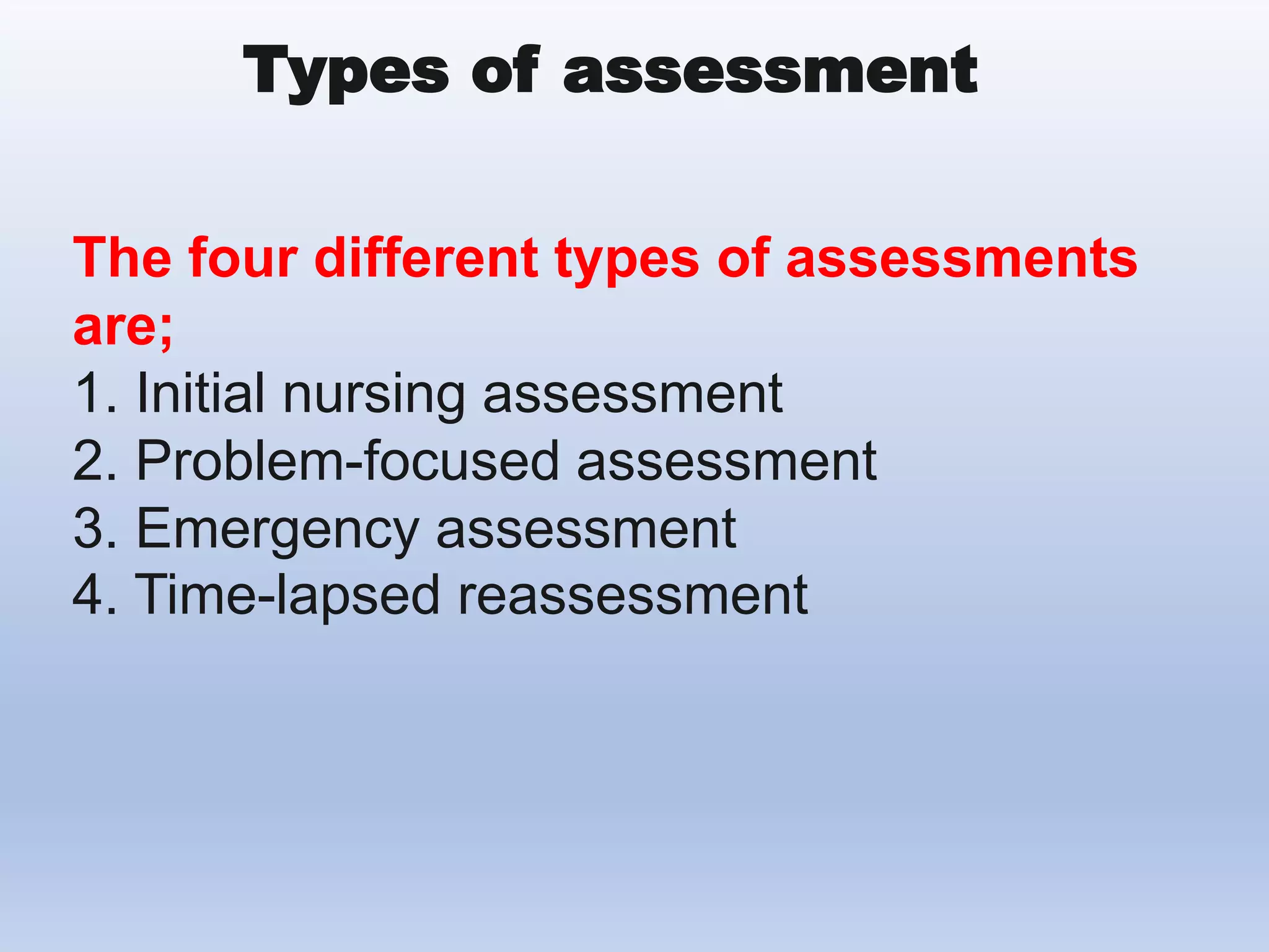 Nursing assessment | PPTX