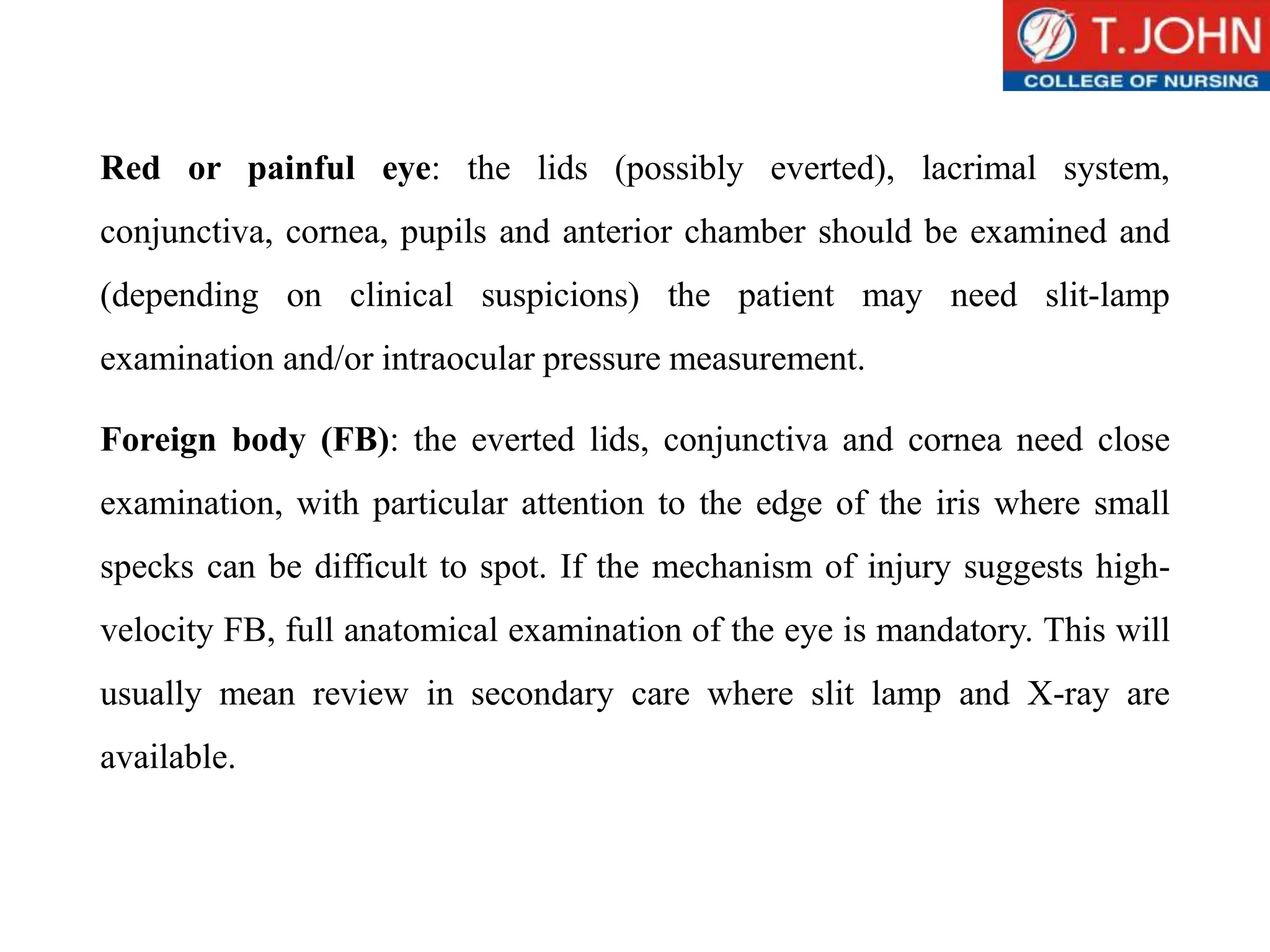Nursing assessment of the eye | PPTX