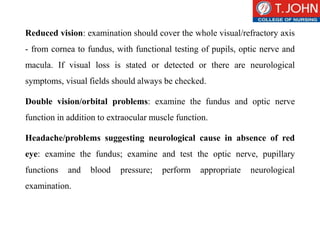 Nursing assessment of the eye | PPTX