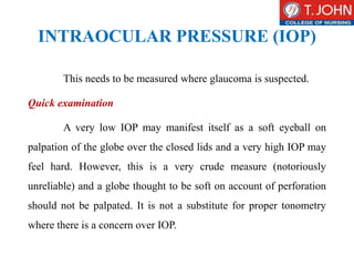 Nursing assessment of the eye | PPTX