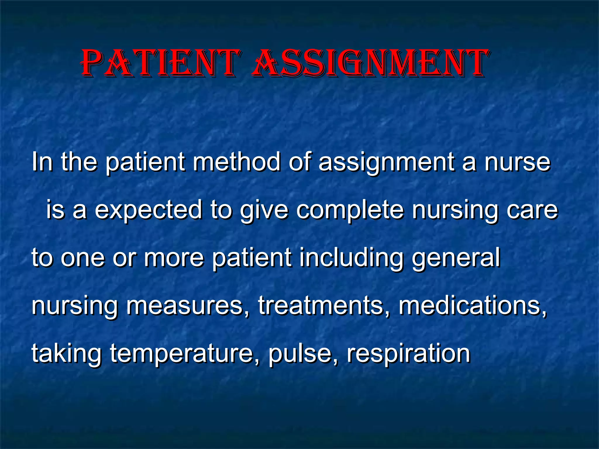 Nursing assignment | PPT