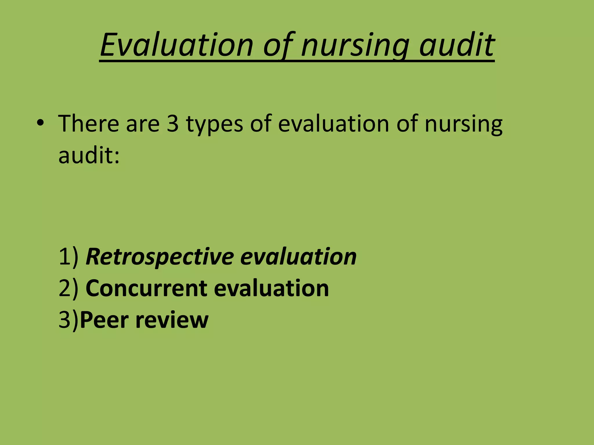 Nursing audit | PPTX