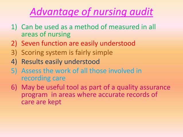 Nursing audit | PPTX | Healthcare Industry | Industries