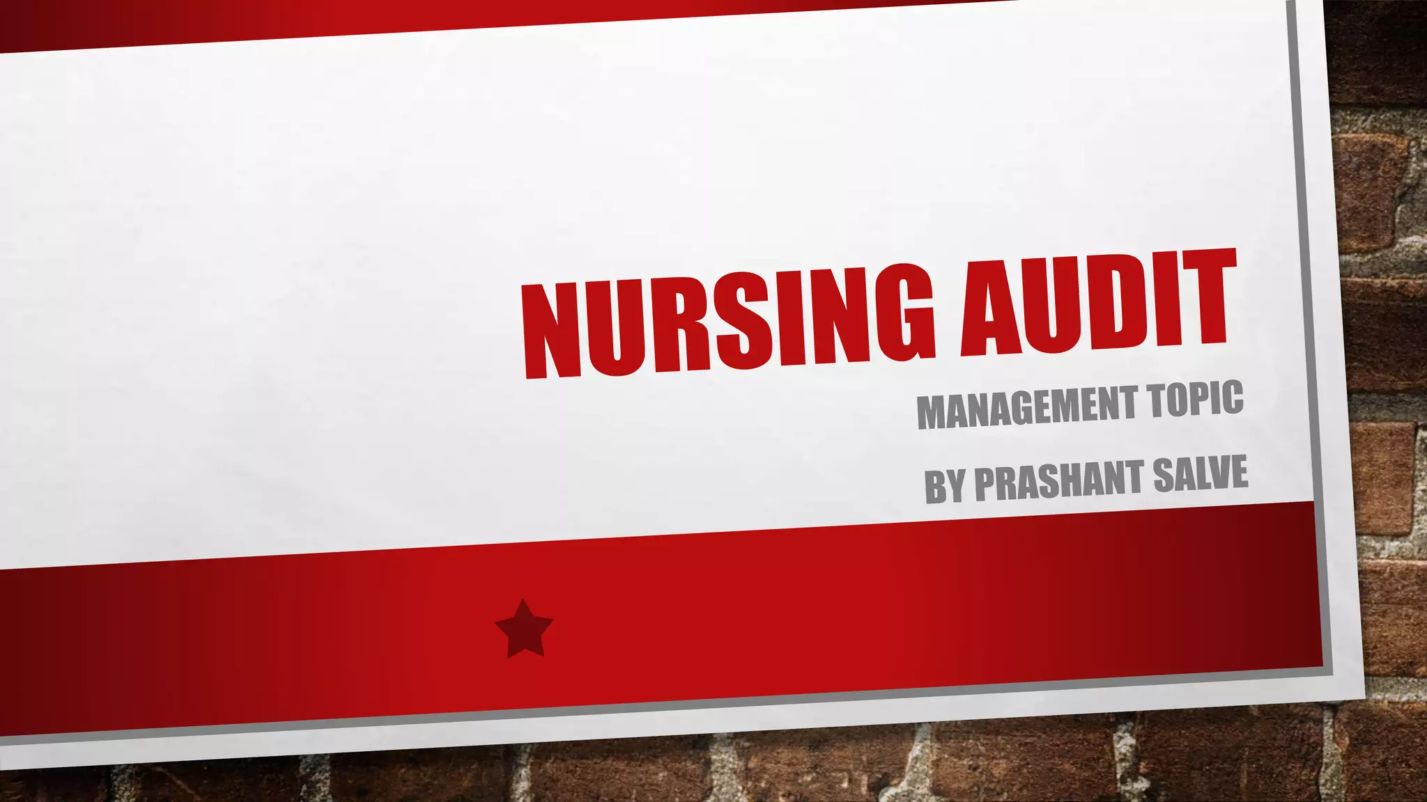 Nursing audit | PPT
