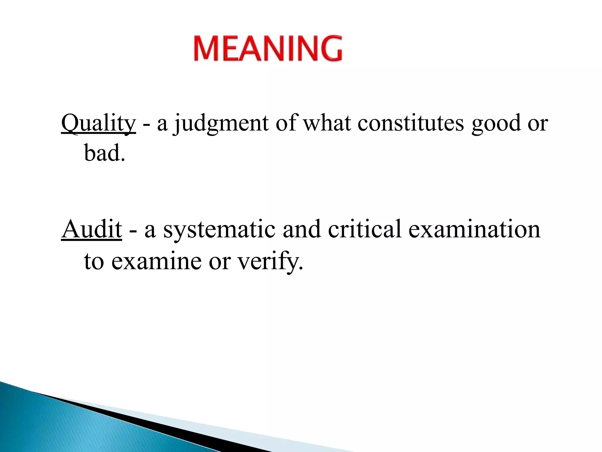 Audit/ Nursing audit | PPTX