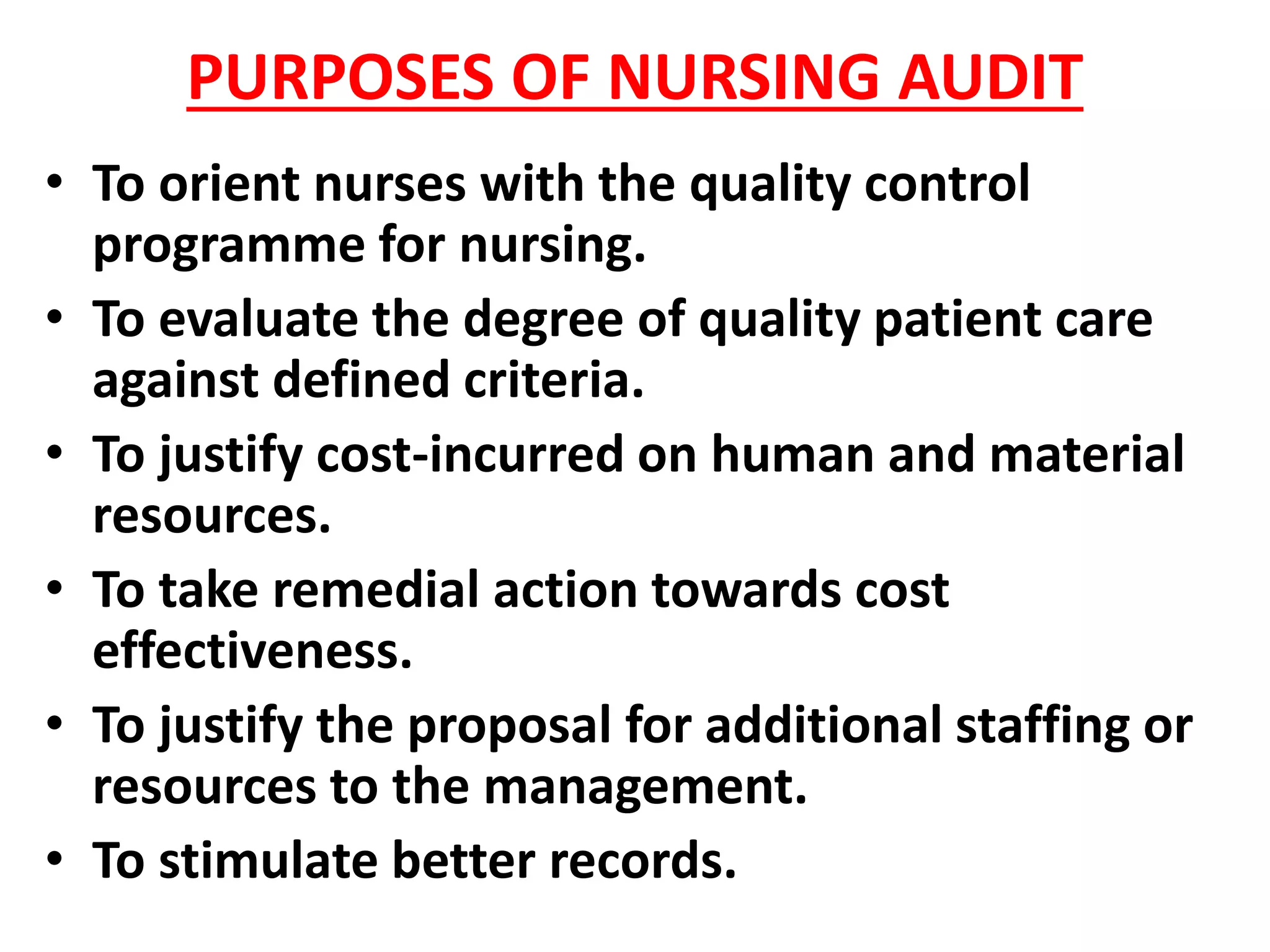 nursing audit | PPTX