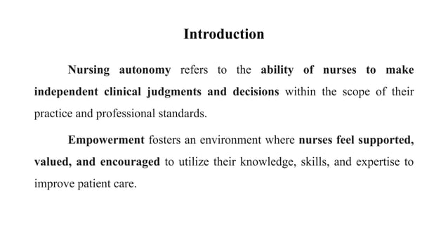 Nursing Autonomy & empowerment in the field of HPB Surgery.pptx
