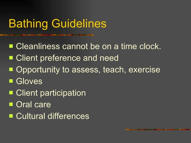 NurseReview.Org - Bathing And Skin Care | PPT