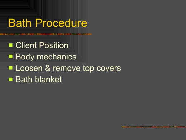 NurseReview.Org - Bathing And Skin Care | PPT | Bath and Shower ...