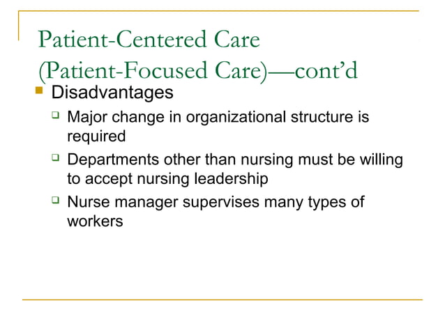 Nursing care delivery | PPT