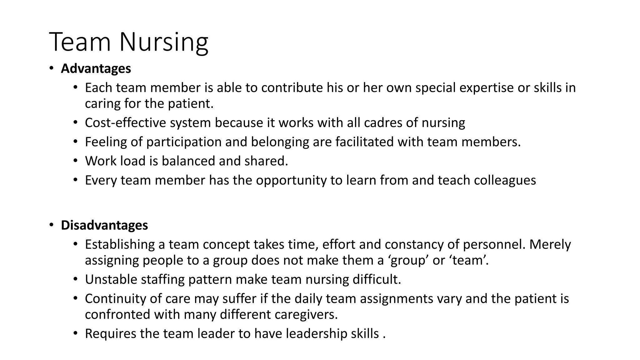 Nursing Care Delivery Models.pptx....... | PPTX