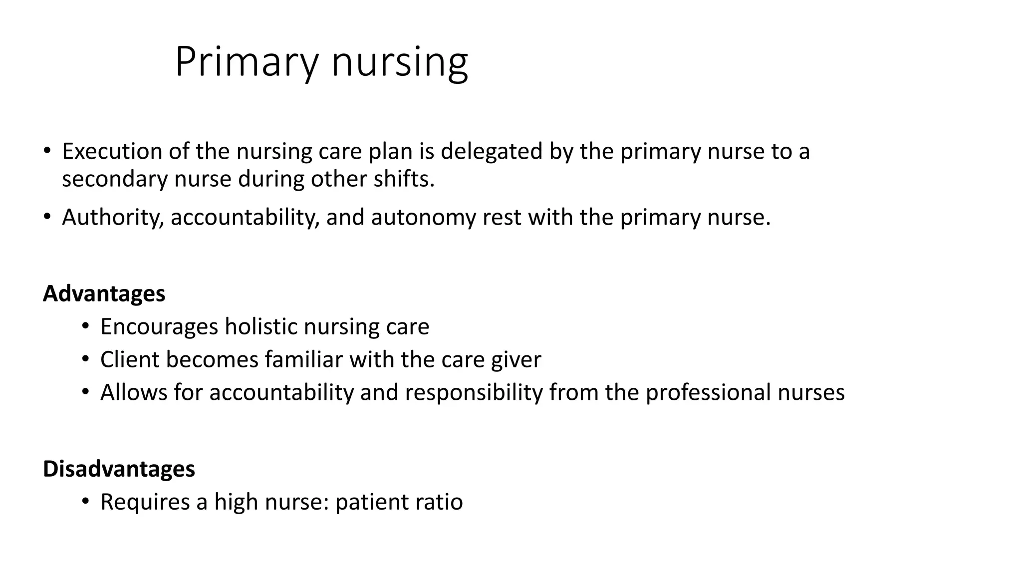 Nursing Care Delivery Models.pptx....... | PPTX