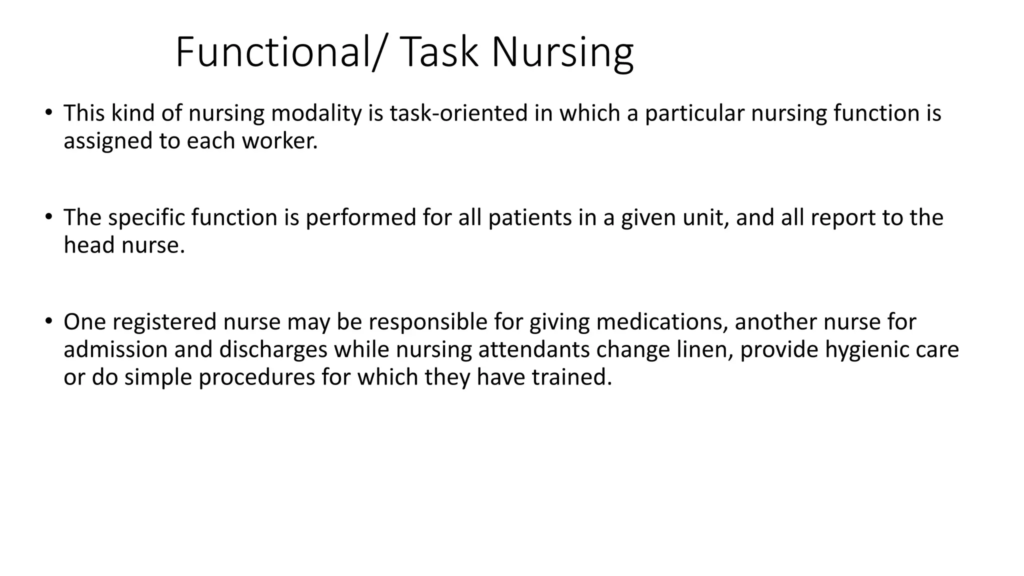 Nursing Care Delivery Models.pptx....... | PPTX