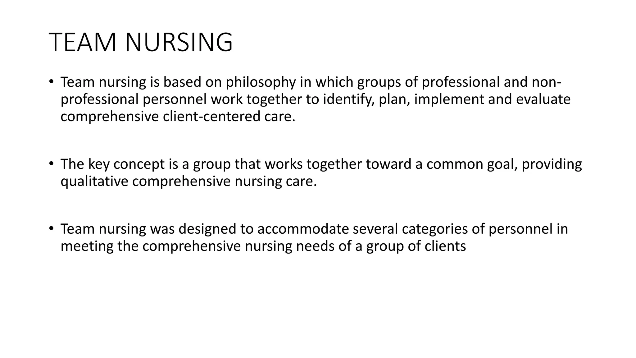 Nursing Care Delivery Models.pptx....... | PPTX