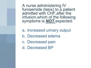 Nursing care for CHF | PPTX