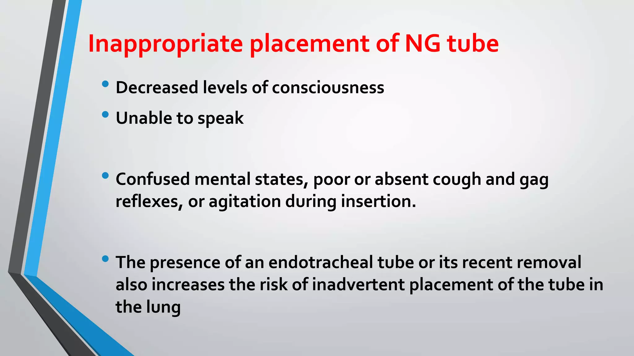 Nursing care for nasogastric tube patients | PPTX