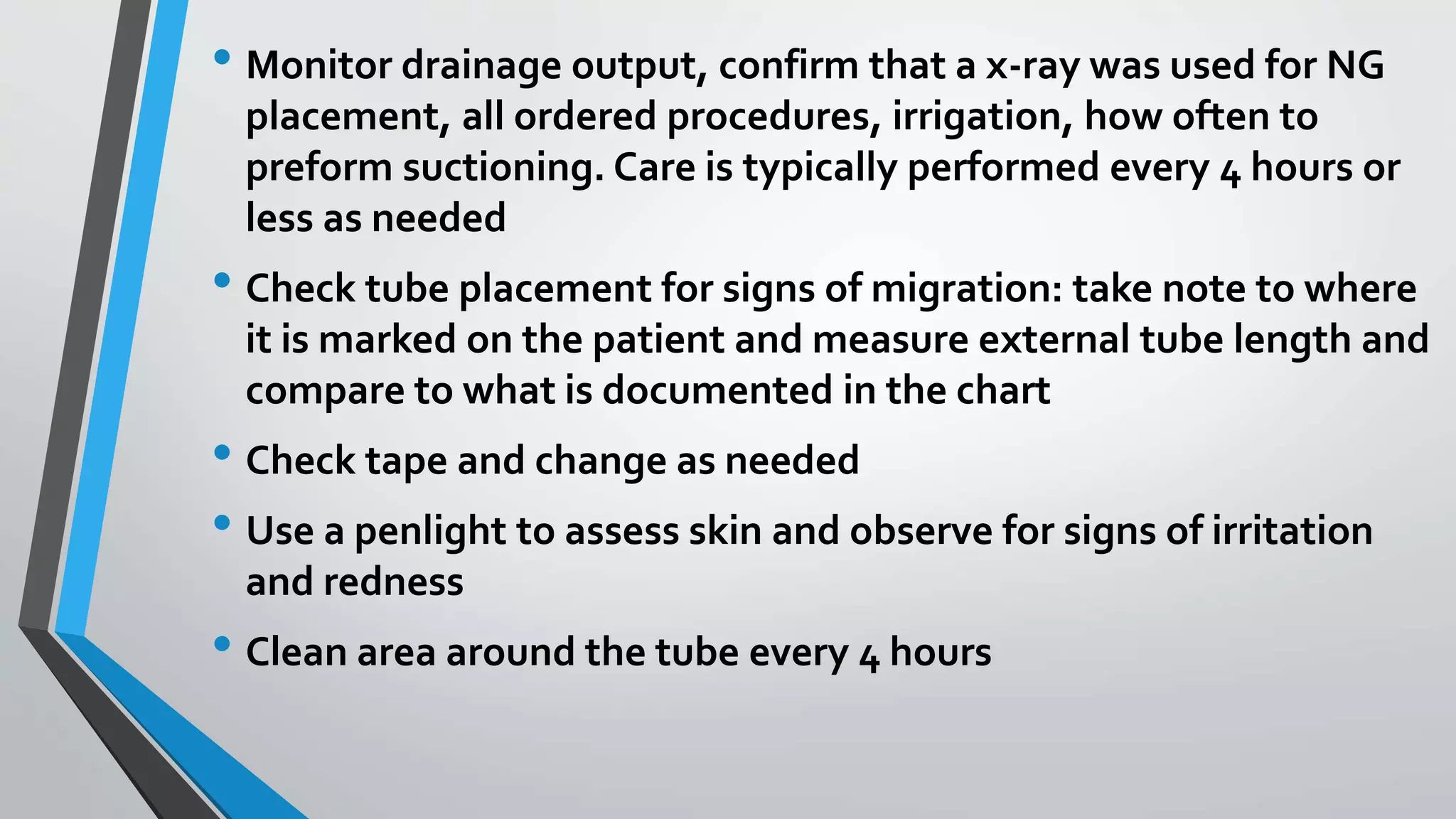 Nursing care for nasogastric tube patients | PPTX