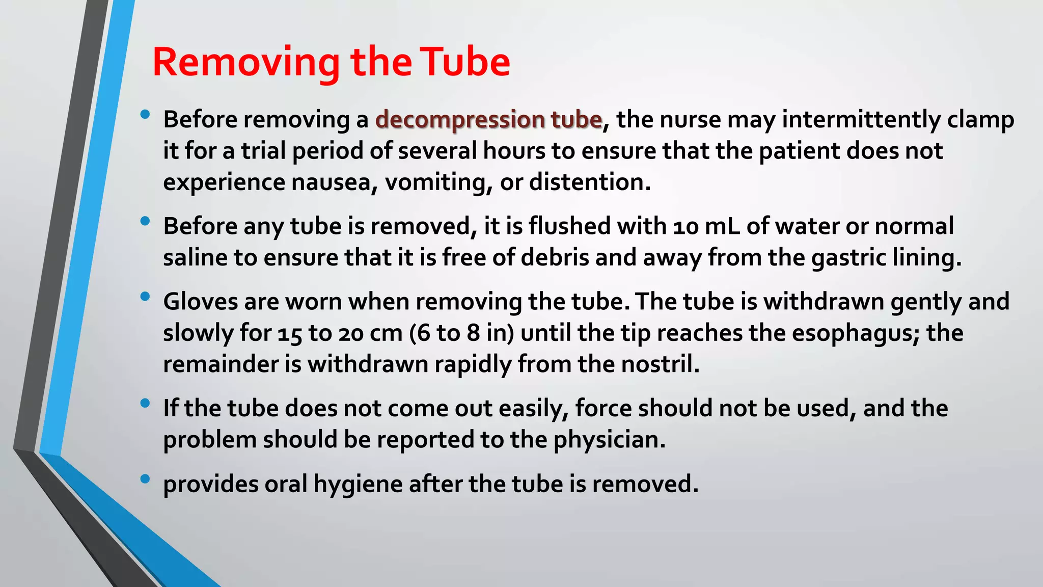 Nursing care for nasogastric tube patients | PPTX