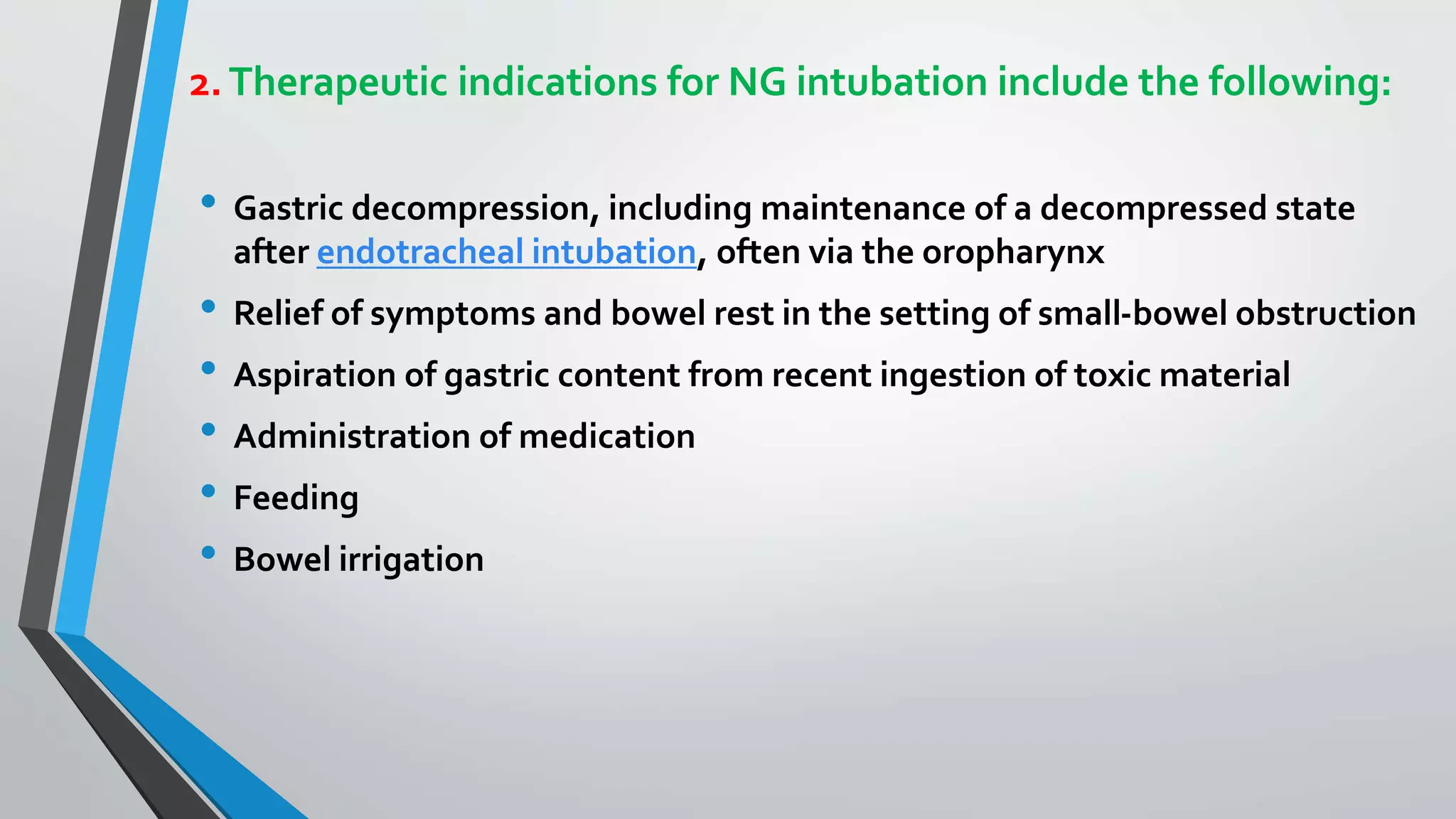 Nursing care for nasogastric tube patients | PPTX