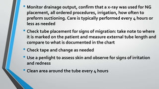 Nursing care for nasogastric tube patients | PPTX