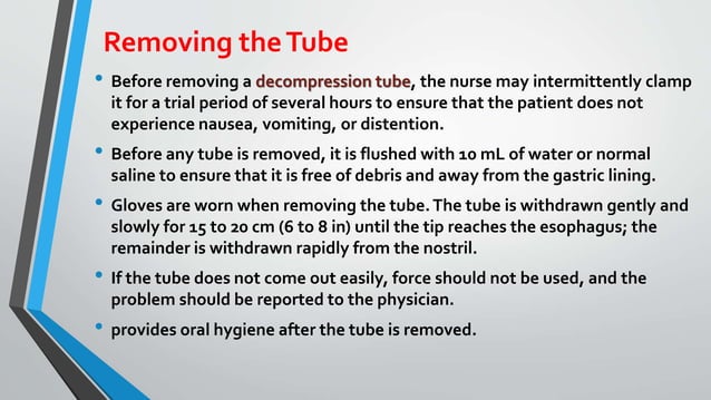 Nursing care for nasogastric tube patients | PPTX | Digestive Disorders ...