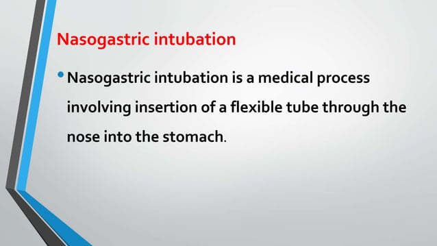 Nursing care for nasogastric tube patients | PPTX | Digestive Disorders ...