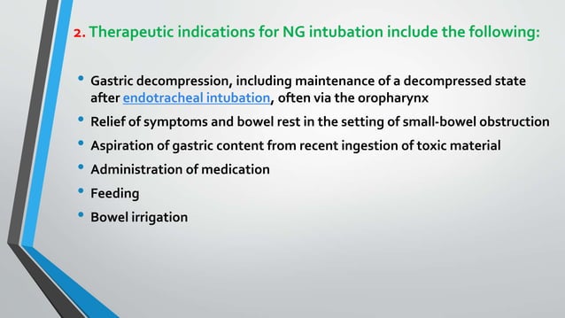 Nursing care for nasogastric tube patients | PPTX | Digestive Disorders ...