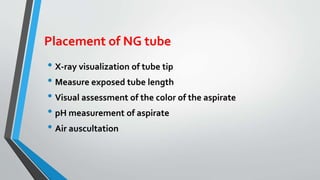 Nursing care for nasogastric tube patients | PPTX