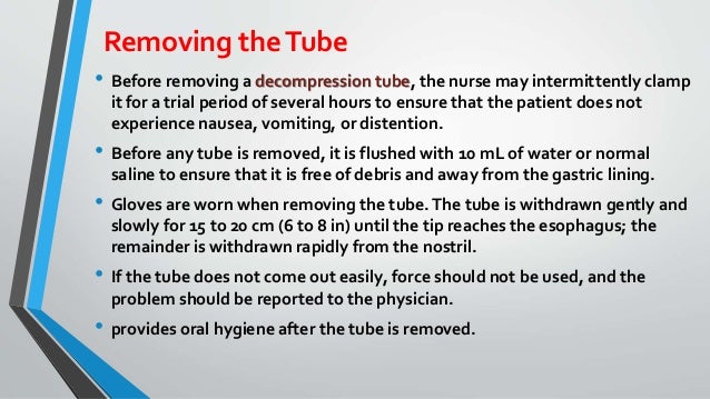 Nursing care for nasogastric tube patients