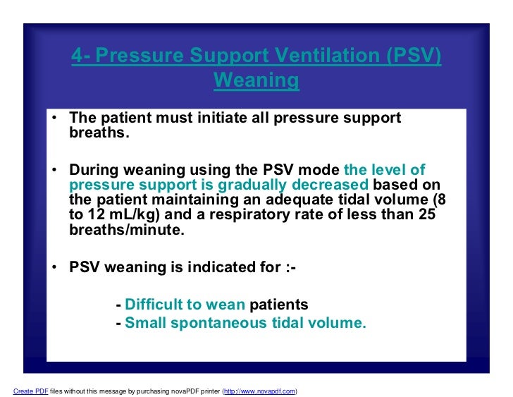Nursing care in mechanical ventilation