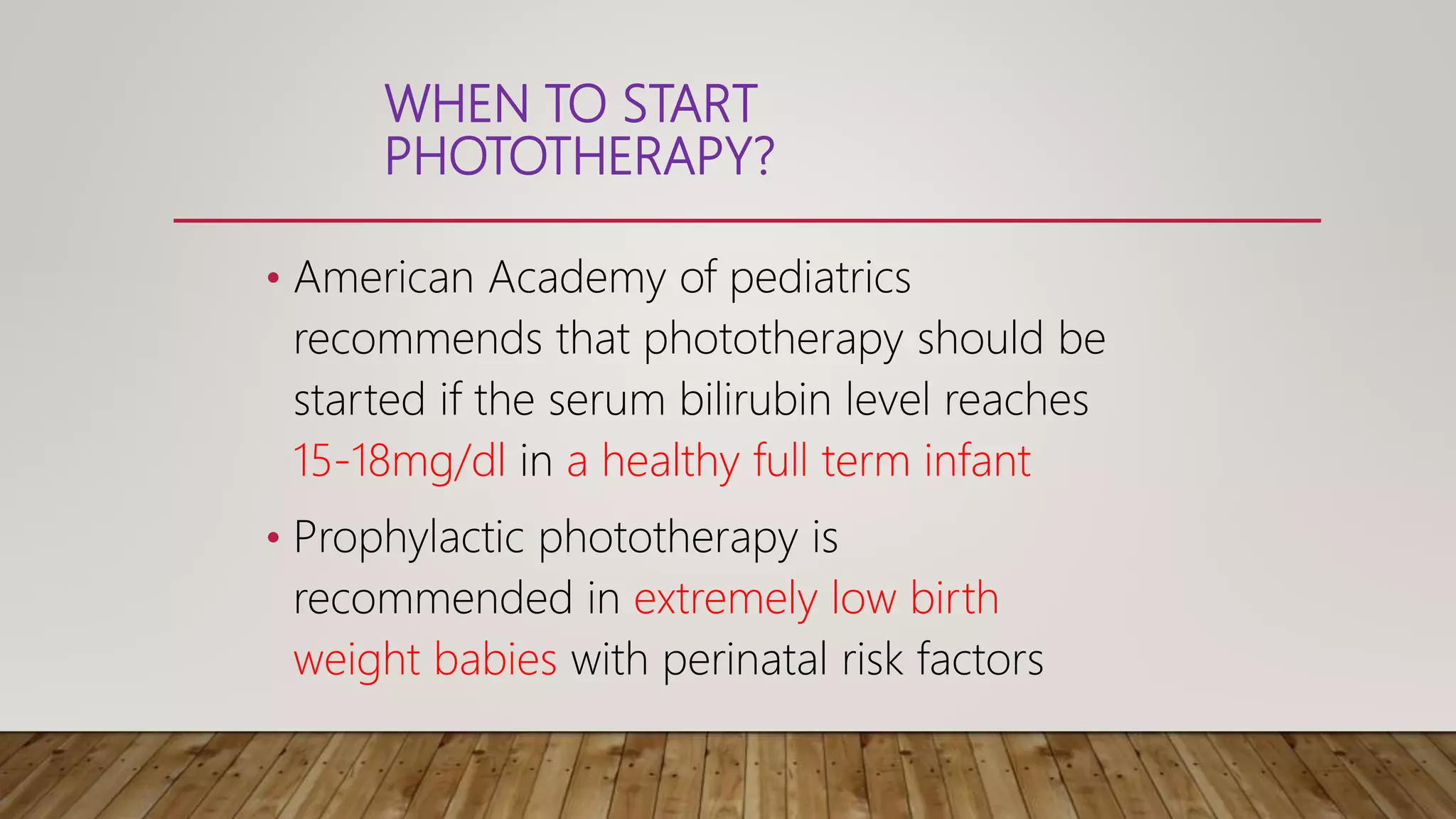Nursing care of a baby undergoing phototherapy | PPTX