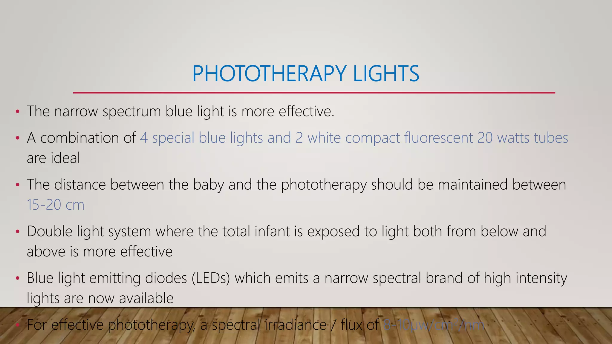 Nursing care of a baby undergoing phototherapy | PPTX